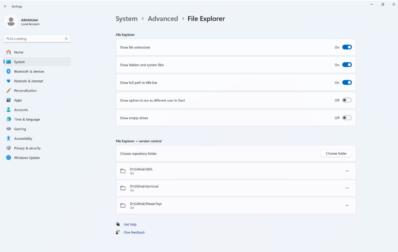 Microsoft confirms new "Advanced" Settings for Windows 11